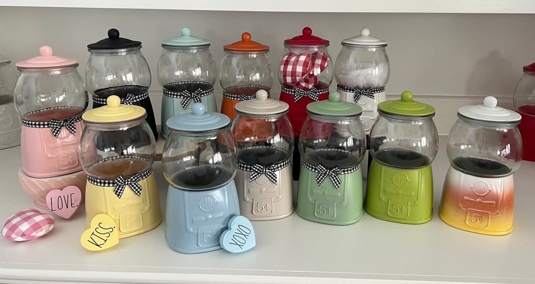 Glass Gum Ball Machine (please Read Description) ALL Items Have ...