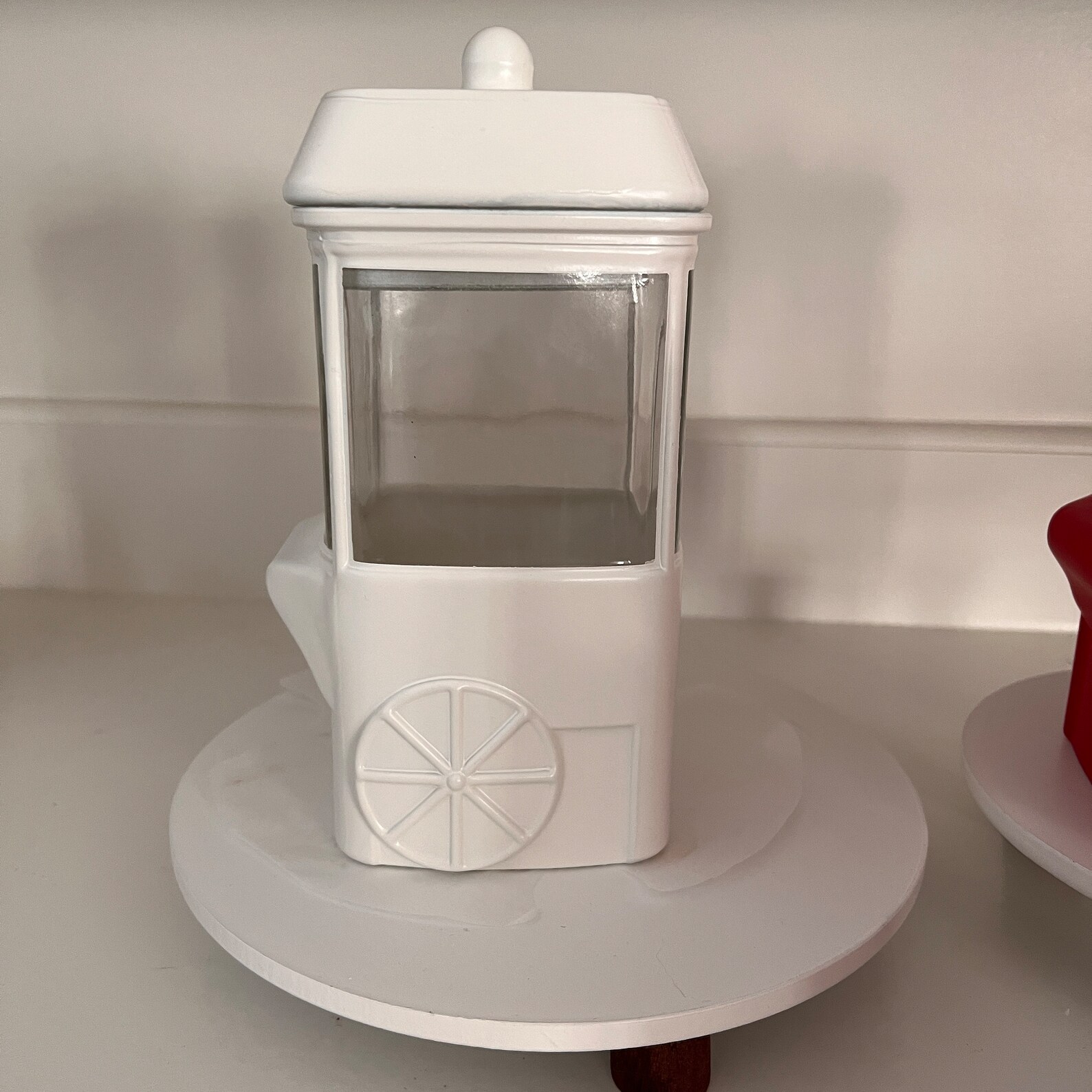 Glass Popcorn Cart Canister/container - Etsy