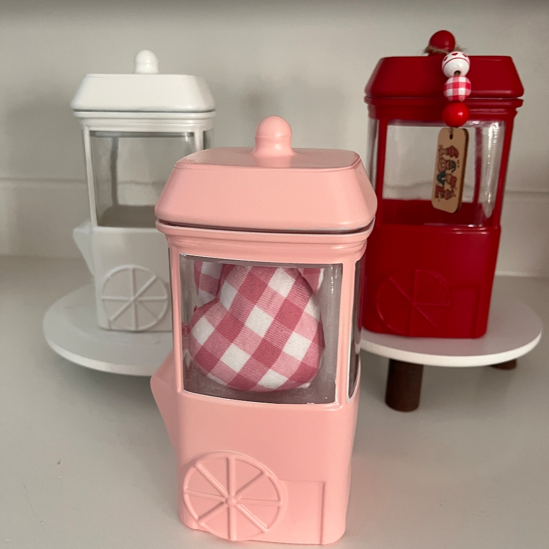 Glass Popcorn Cart Canister/container - Etsy