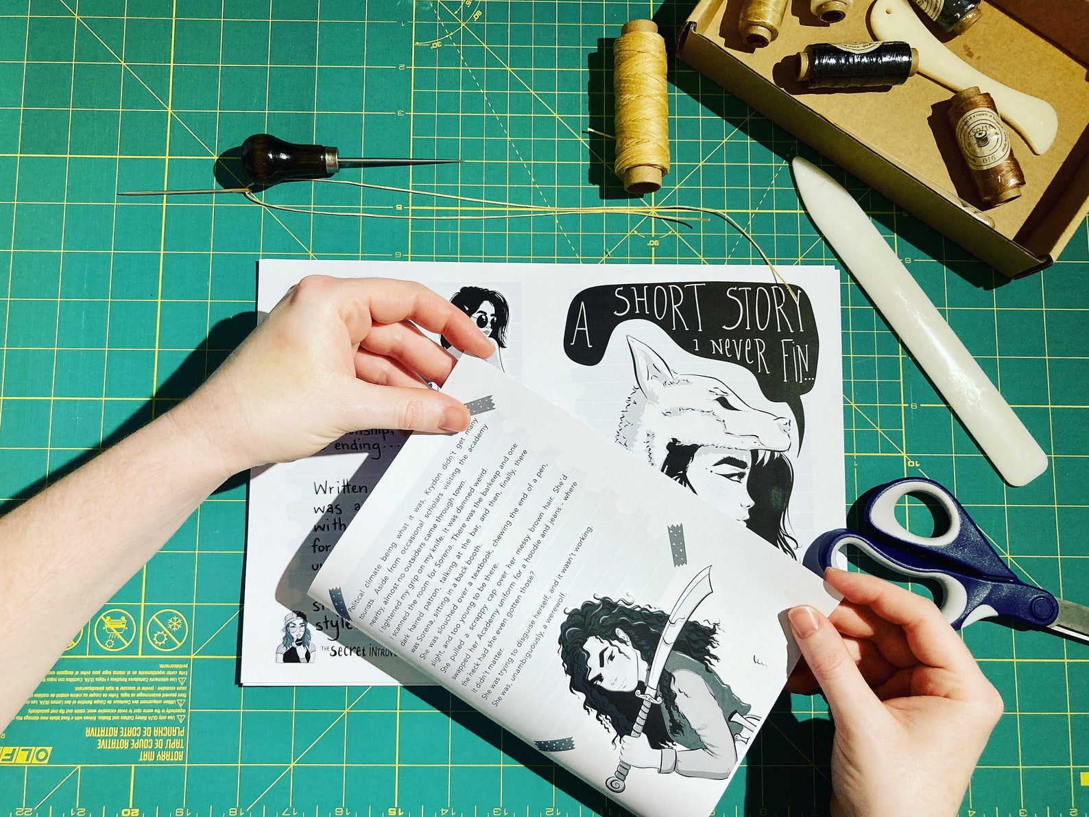 Zine and Sticker Bundle for Fantasy and Werewolf and Fanfic Readers - Etsy