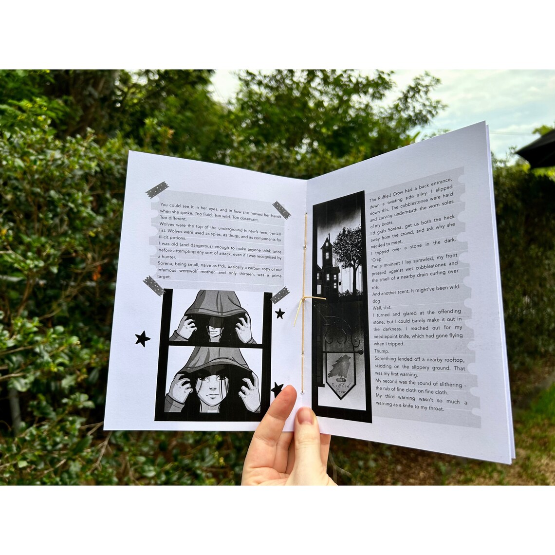 Zine and Sticker Bundle for Fantasy and Werewolf and Fanfic Readers - Etsy