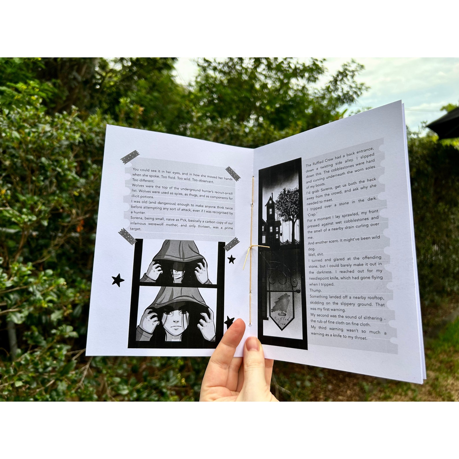 Zine and Sticker Bundle for Fantasy and Werewolf and Fanfic Readers - Etsy
