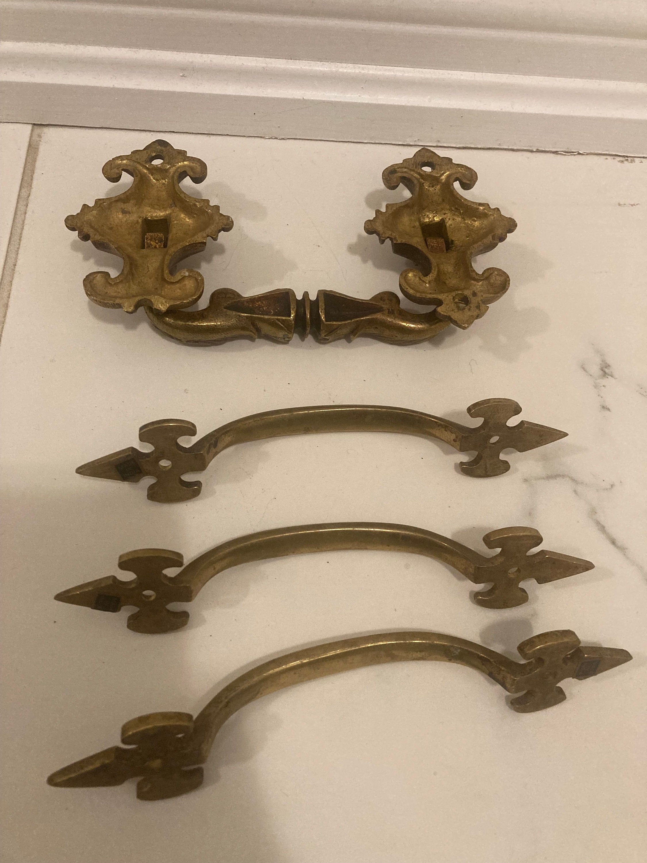 Brass Drawer Handles - Etsy