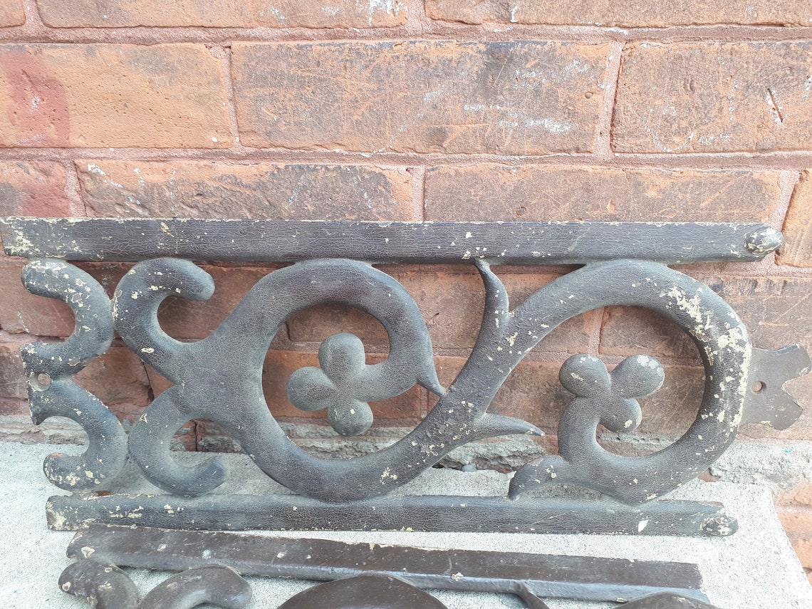 Vintage Victorian Cast Iron Fence Panels | Etsy
