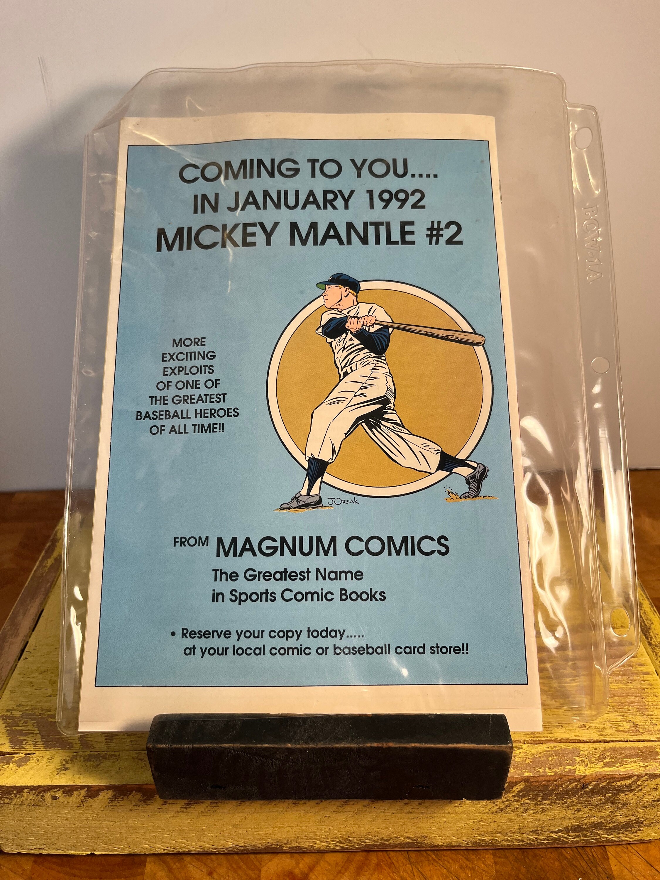 1991 Mickey Mantel Comic Book - Etsy