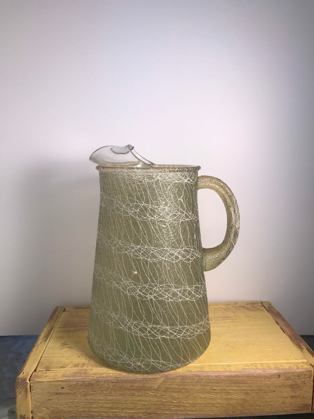 Vintage Spaghetti String Pitcher - Etsy