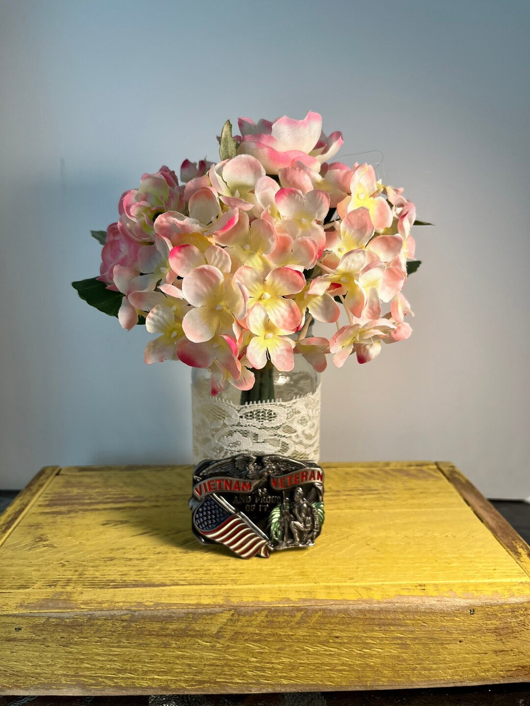 Vintage 1988 Vietnam Veteran Belt Buckle - Etsy