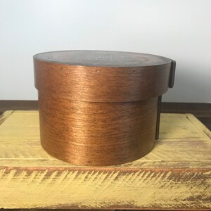 Round Wood Primitive Shaker Style Box Storage Box Decor - Etsy