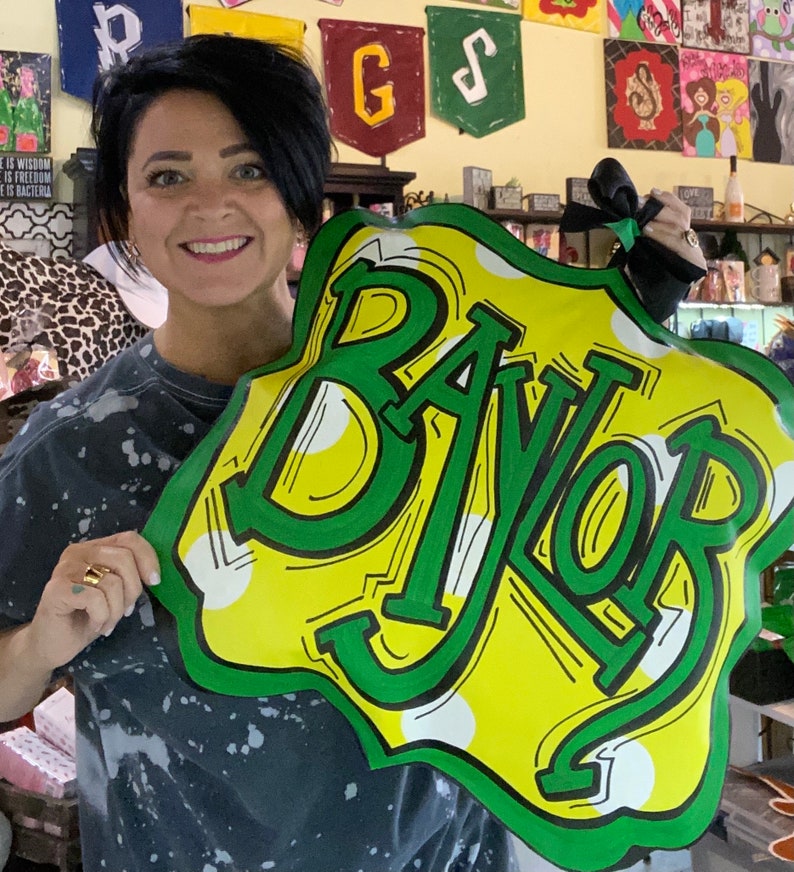 Baylor Bears Door Hanger/baylor University/housewarming/sic 'em Bears ...