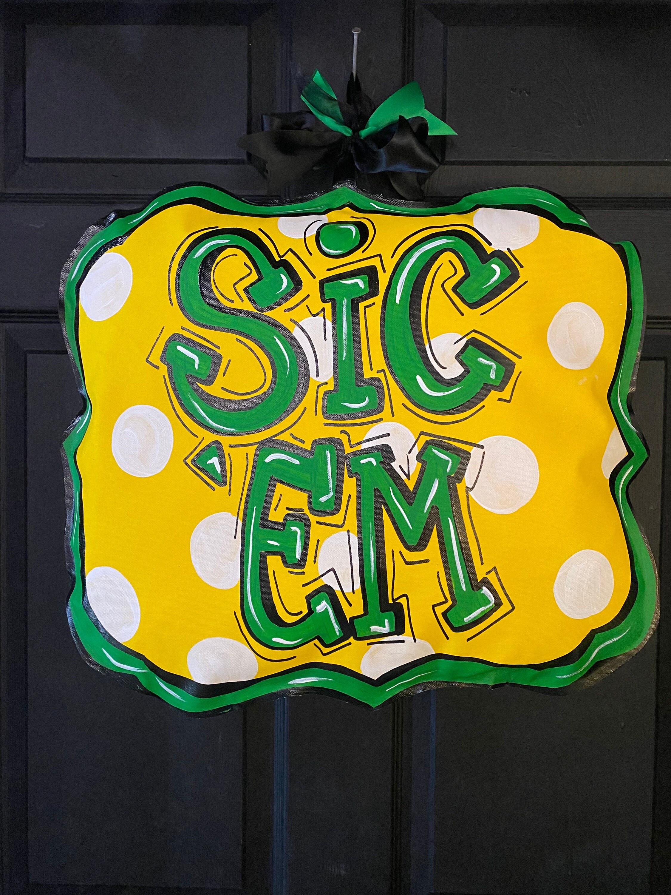 Baylor Bears Door Hanger/baylor University/housewarming/sic 'em Bears ...