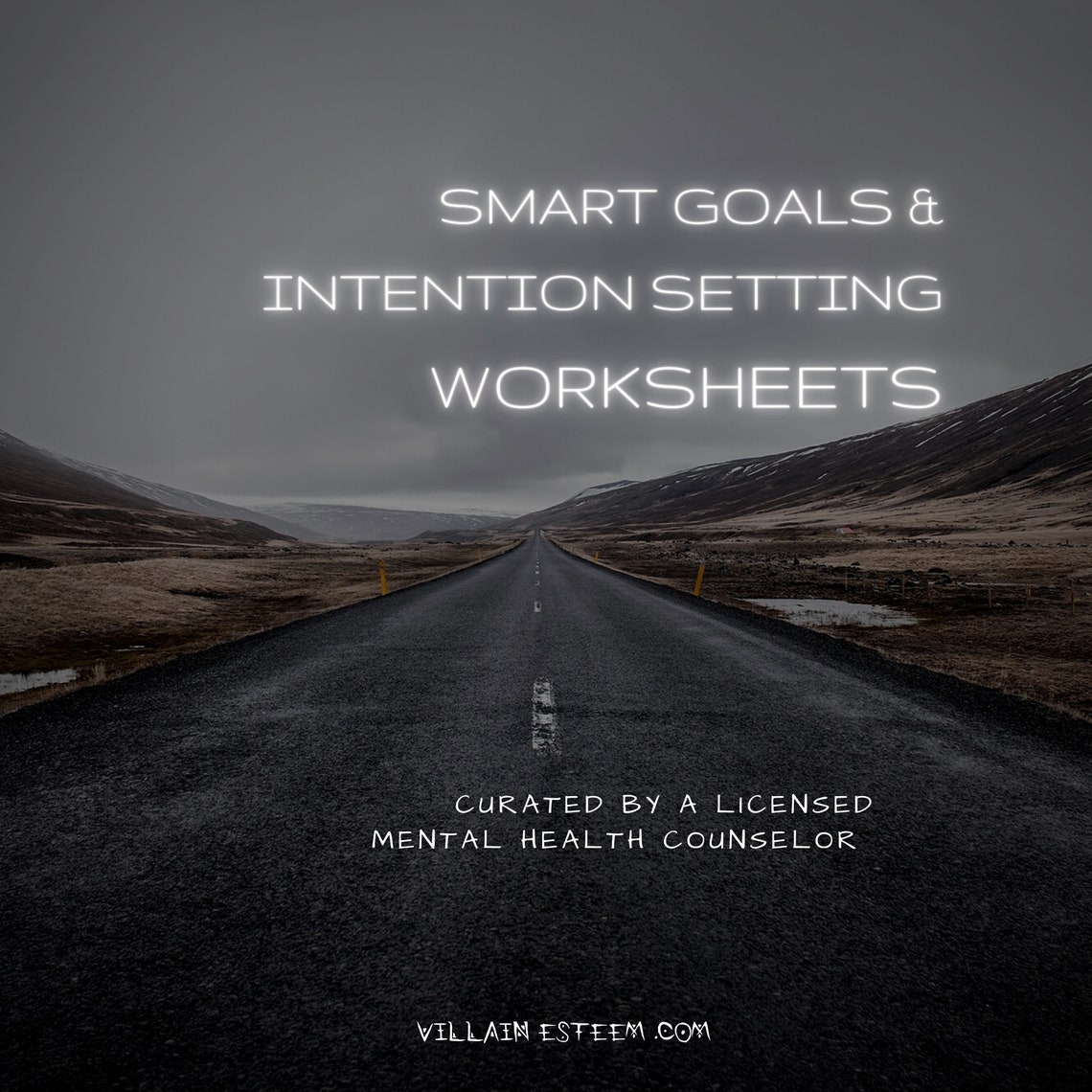 Intention Setting & SMART Goals Therapy Worksheet Made by a Counselor ...