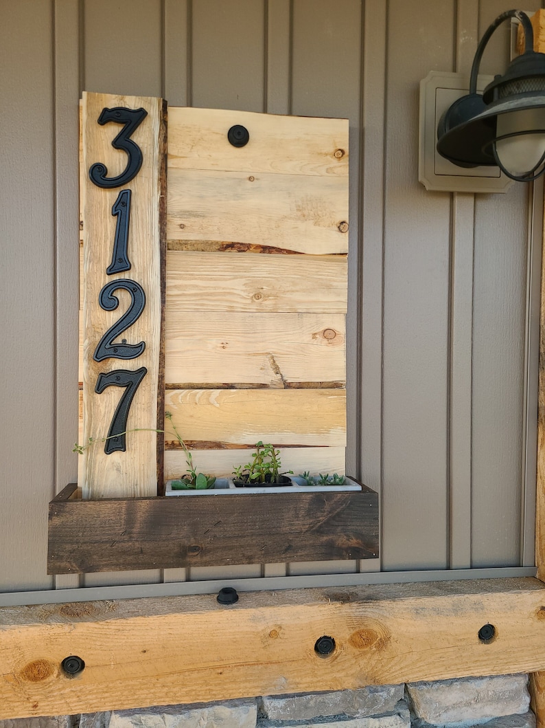 Custom Made Address / Planter Box. - Etsy