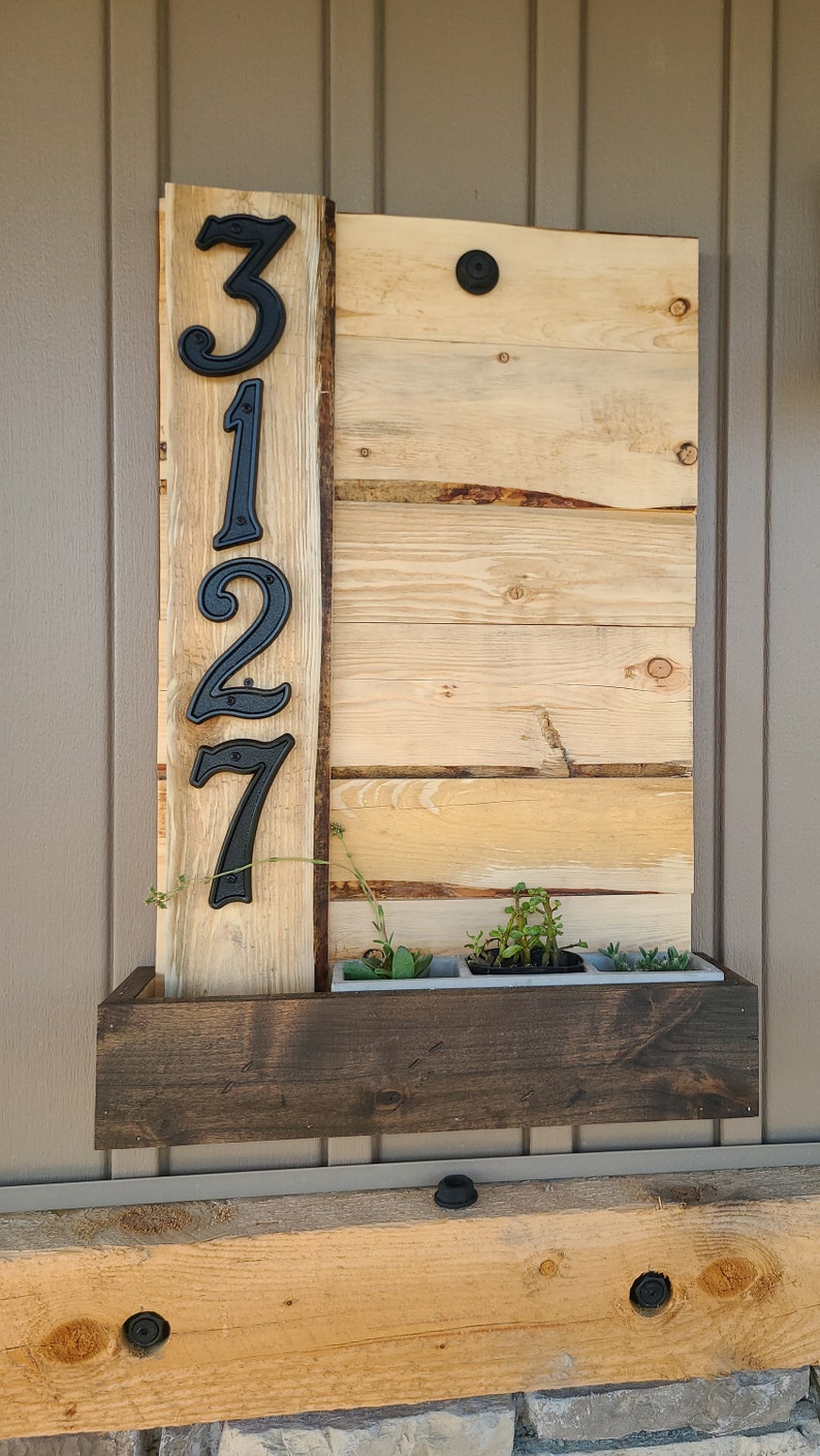 Custom Made Address / Planter Box. - Etsy
