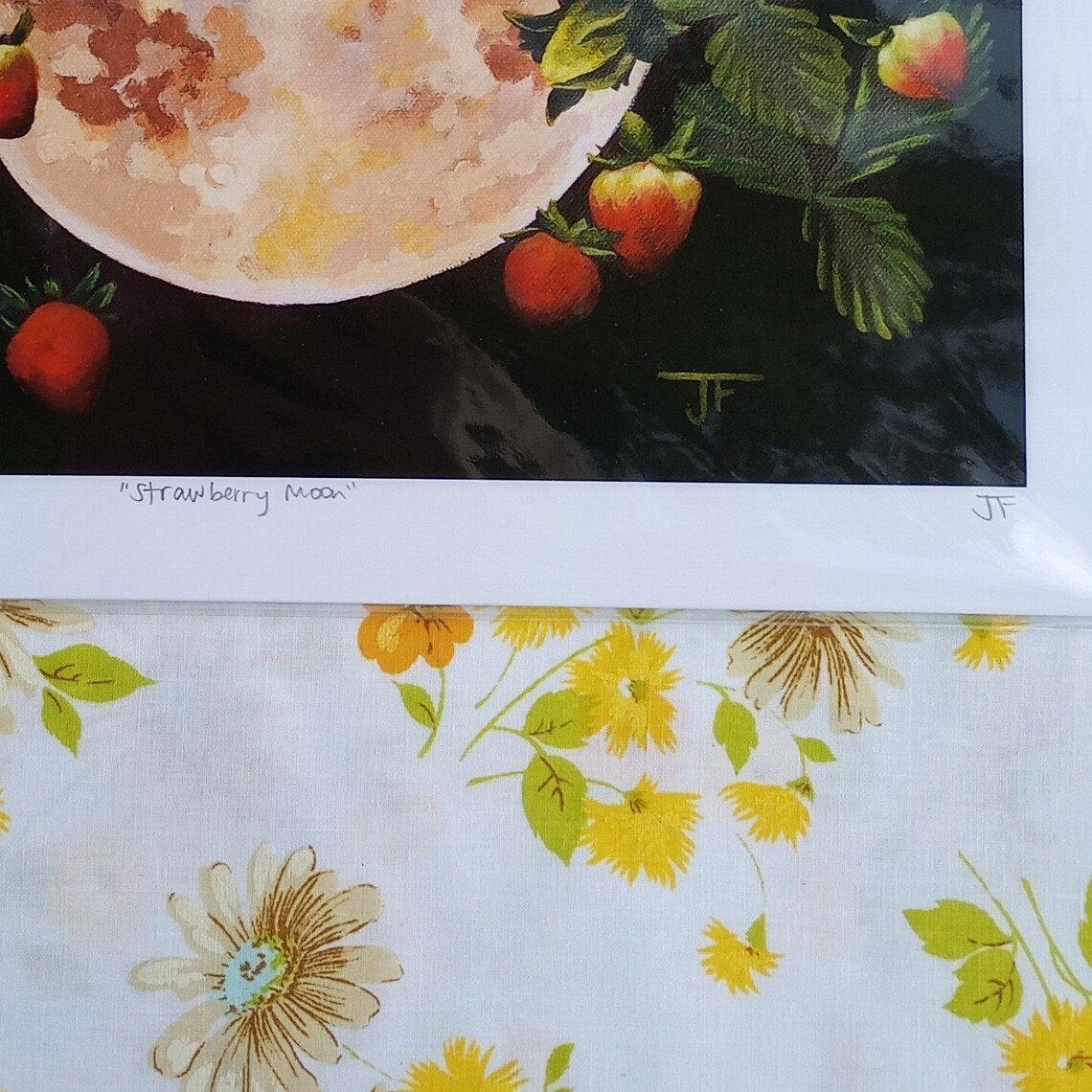 Strawberry Moon- Art Print - Etsy