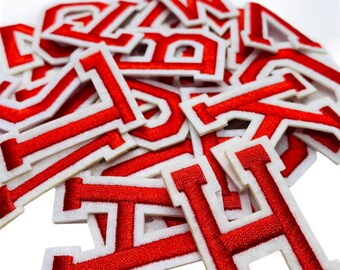 Iron on Letter Patches - Etsy