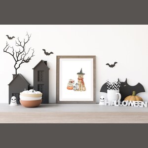 DIGITAL DOWNLOAD Fall Dog Wall Art Golden Retriever Art - Etsy