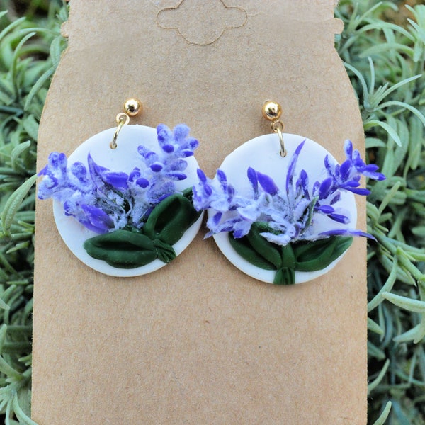 Lavender Earrings - Etsy
