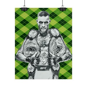 Conor Mcgregor Double Champ UFC Poster: Matte Finish Wall Art - Etsy