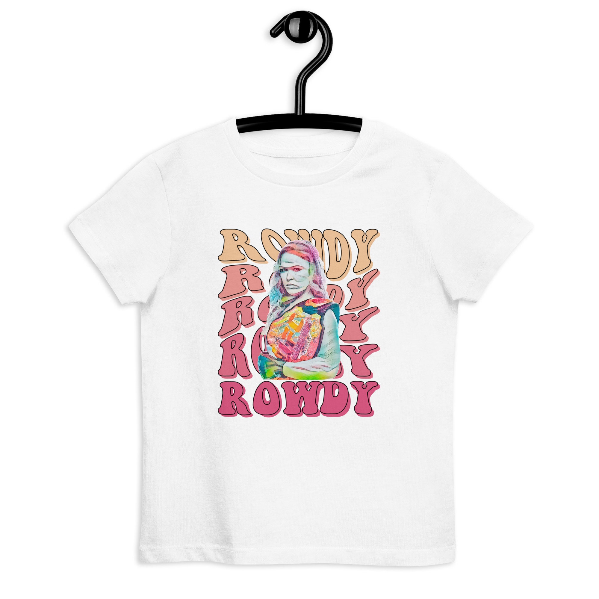 Rowdy Ronda Rousey Organic Cotton Kids T-shirt, Unisex for Kids 7-8 ...