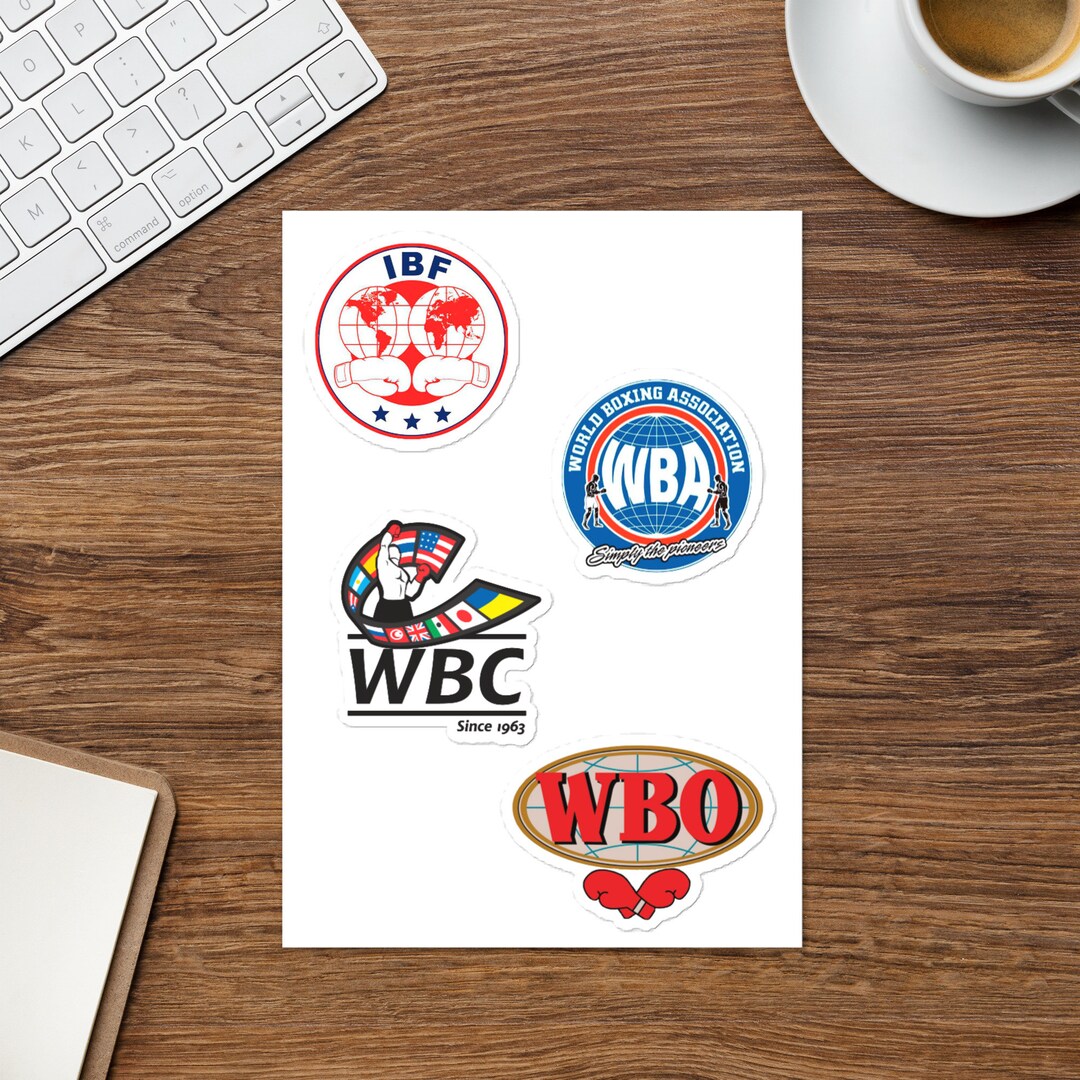Boxing Organizations Sticker Sheet | 5.83x8.27 in (14.8x21 Cm) | Boxing ...