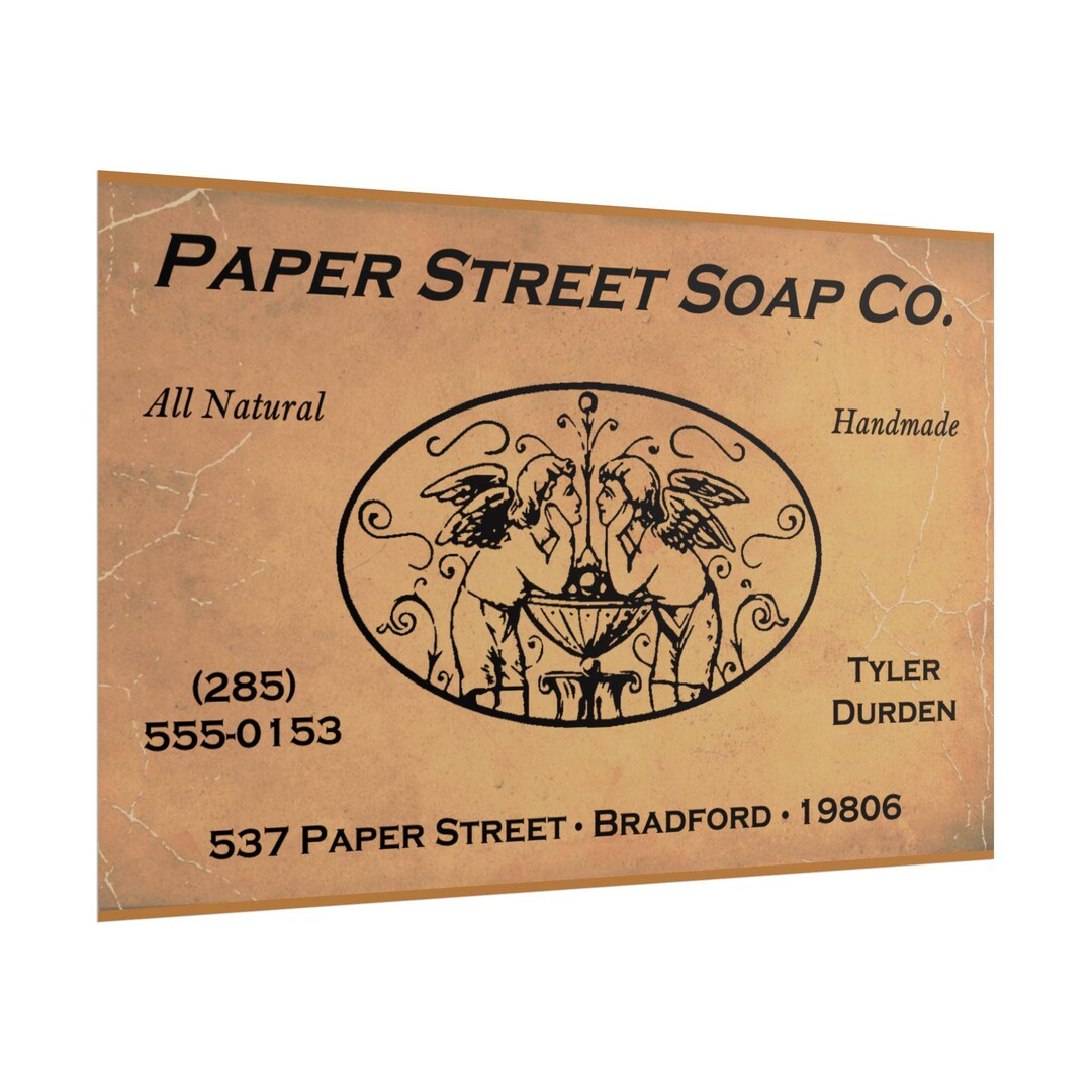 Tyler Durden Presentation Card Posters | Fight Club Rolled Posters ...