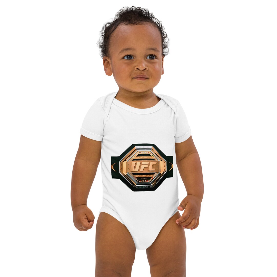 Body de bebé de algodón orgánico New Era UFC Belt, Body de bebé para ...