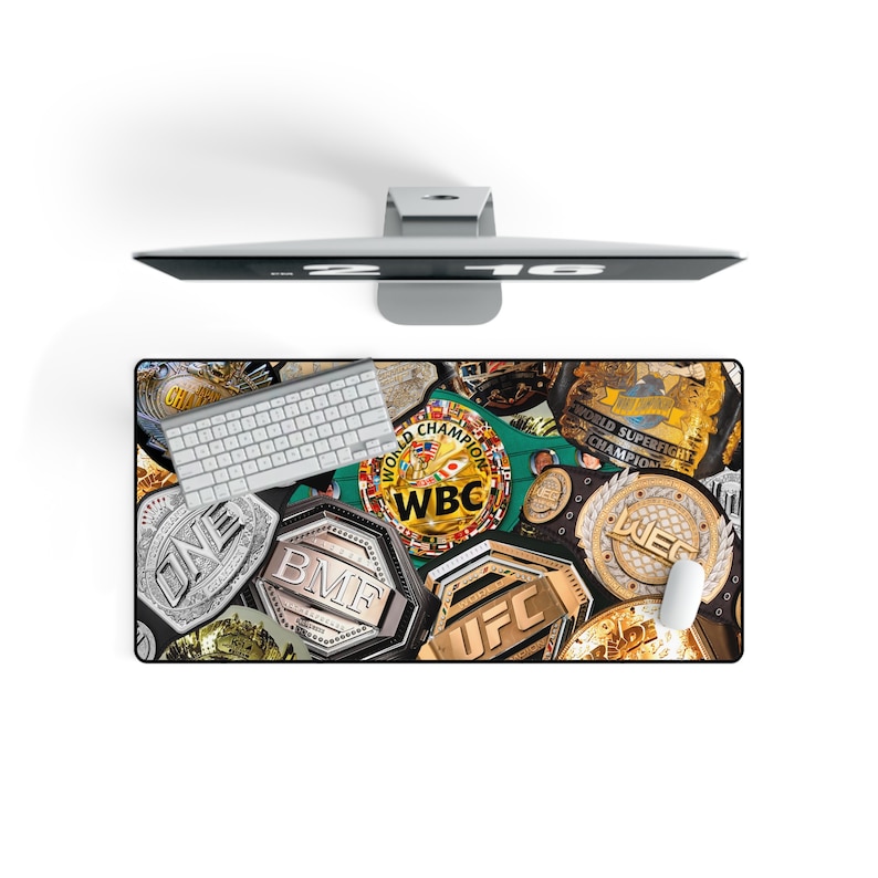 Combat Sports Championship Belts Desk Mats, MMA, Boxing & Kickboxing ...