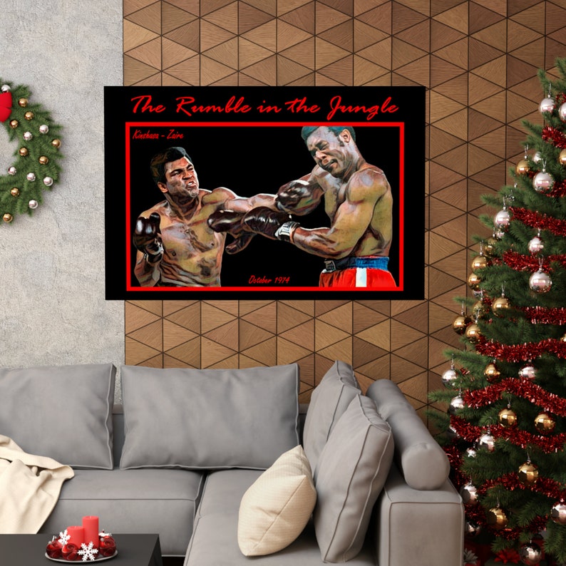 The Rumble in the Jungle Matte Horizontal Uncoated Posters, George ...