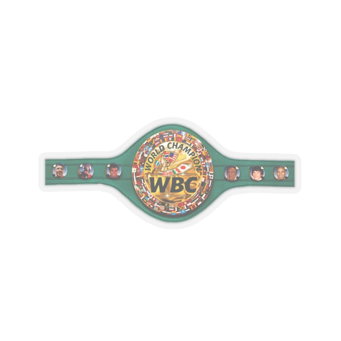 WBC Boxing Champion Belt Sticker - Transparent or White Vinyl - Etsy