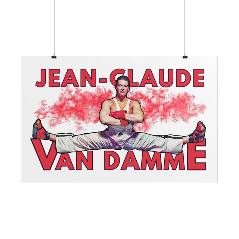 Jean-claude Van Damme Split Poster: Iconic Movie Wall Art - Etsy