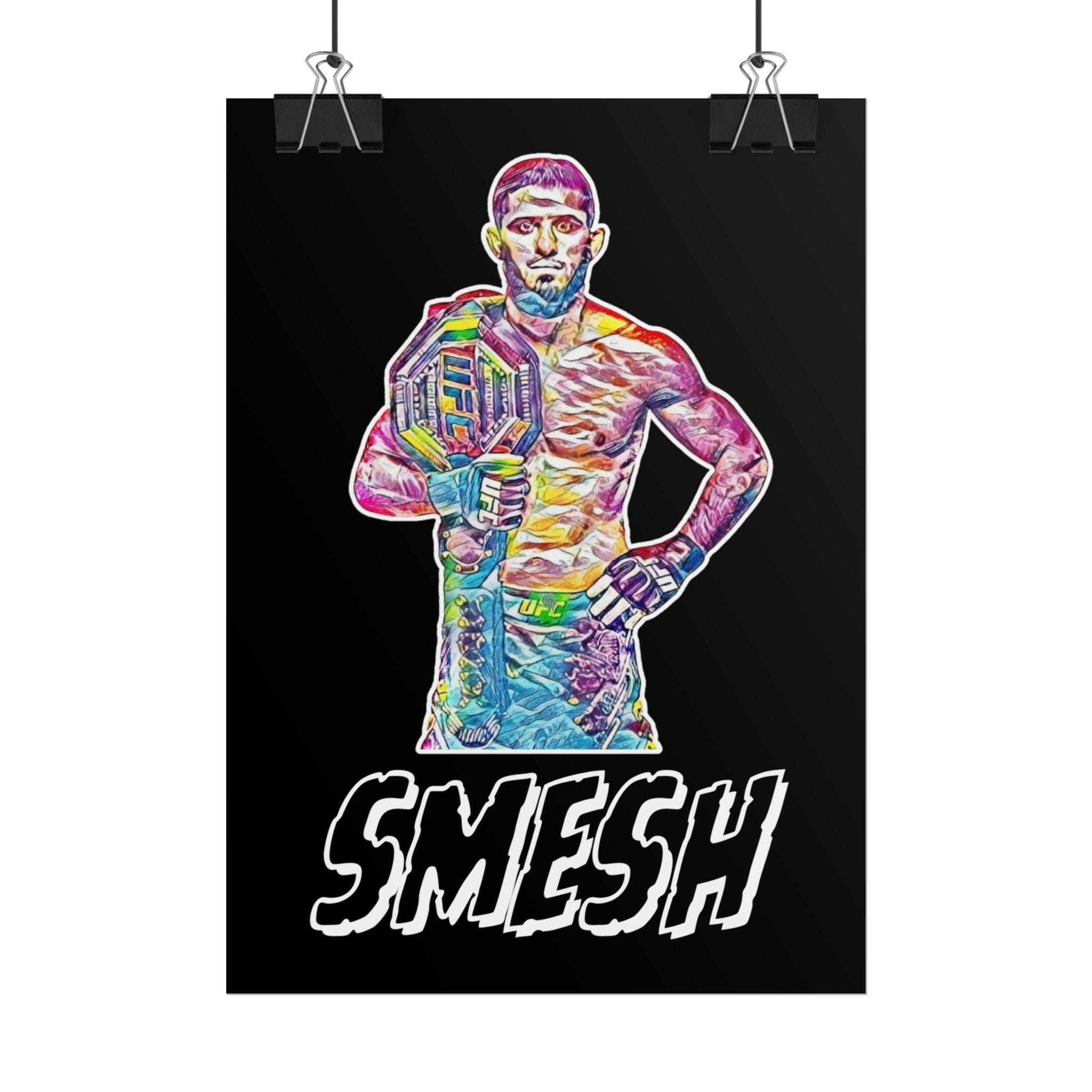 Smesh Islam Makhachev Poster | Islam Makhachev Wall Art | Islam ...