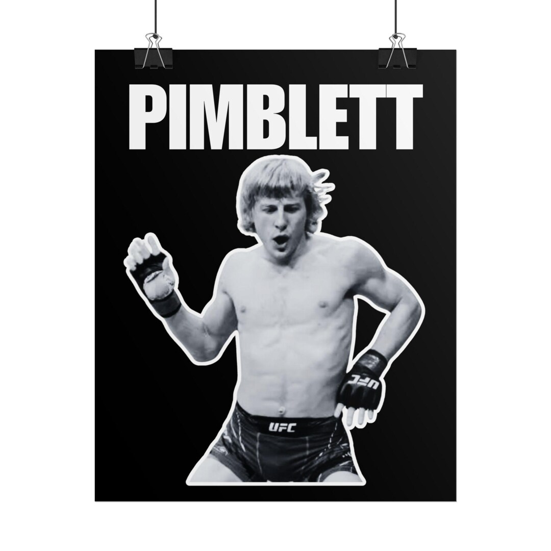 Paddy Pimblett Poster | Paddy Pimblett Wall Art | Paddy Pimblett Rolled ...