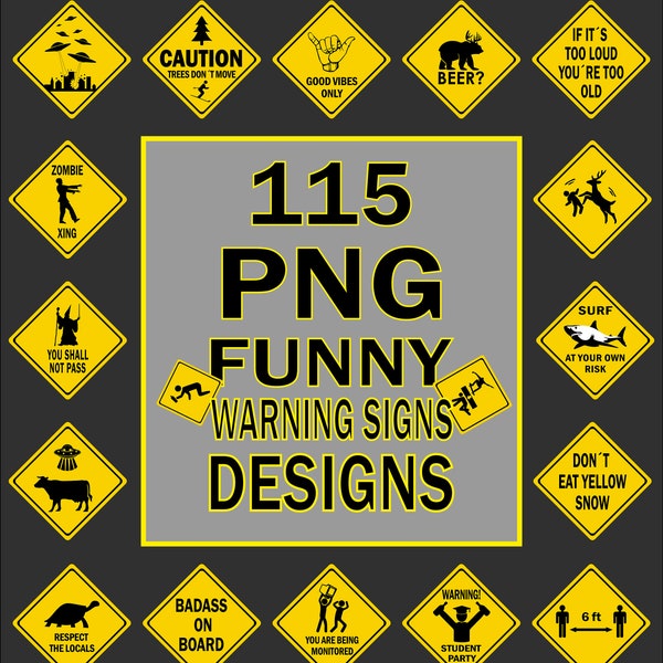 Funny Warning Signs - Etsy Australia