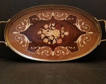 Inlaid Wood Tray | Etsy