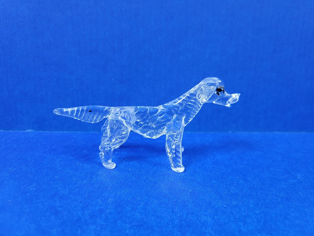 Altaglass Clear Glass Dog - Etsy