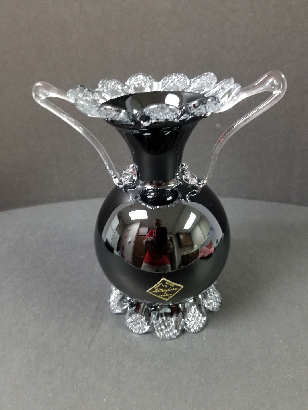 Altaglass Black Amethyst Venetian Vase* - Etsy