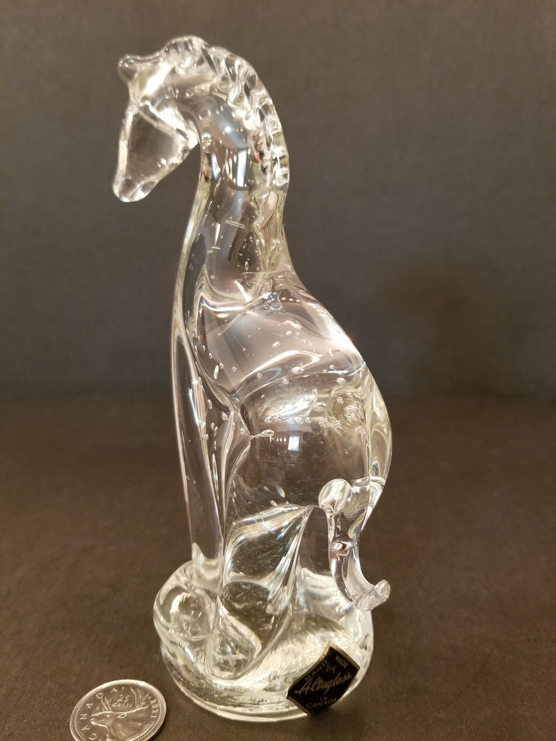 Altaglass Clear Solid Glass Horse - Etsy