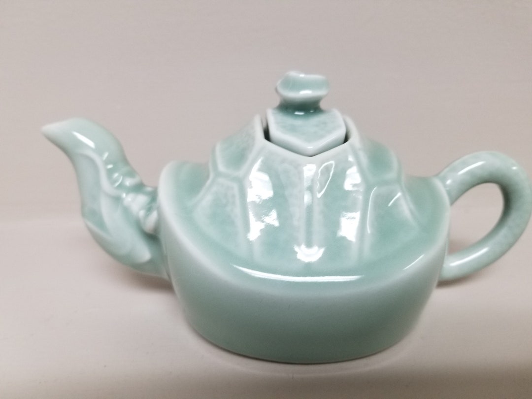 Asian Celadon Turtle Teapot* - Etsy