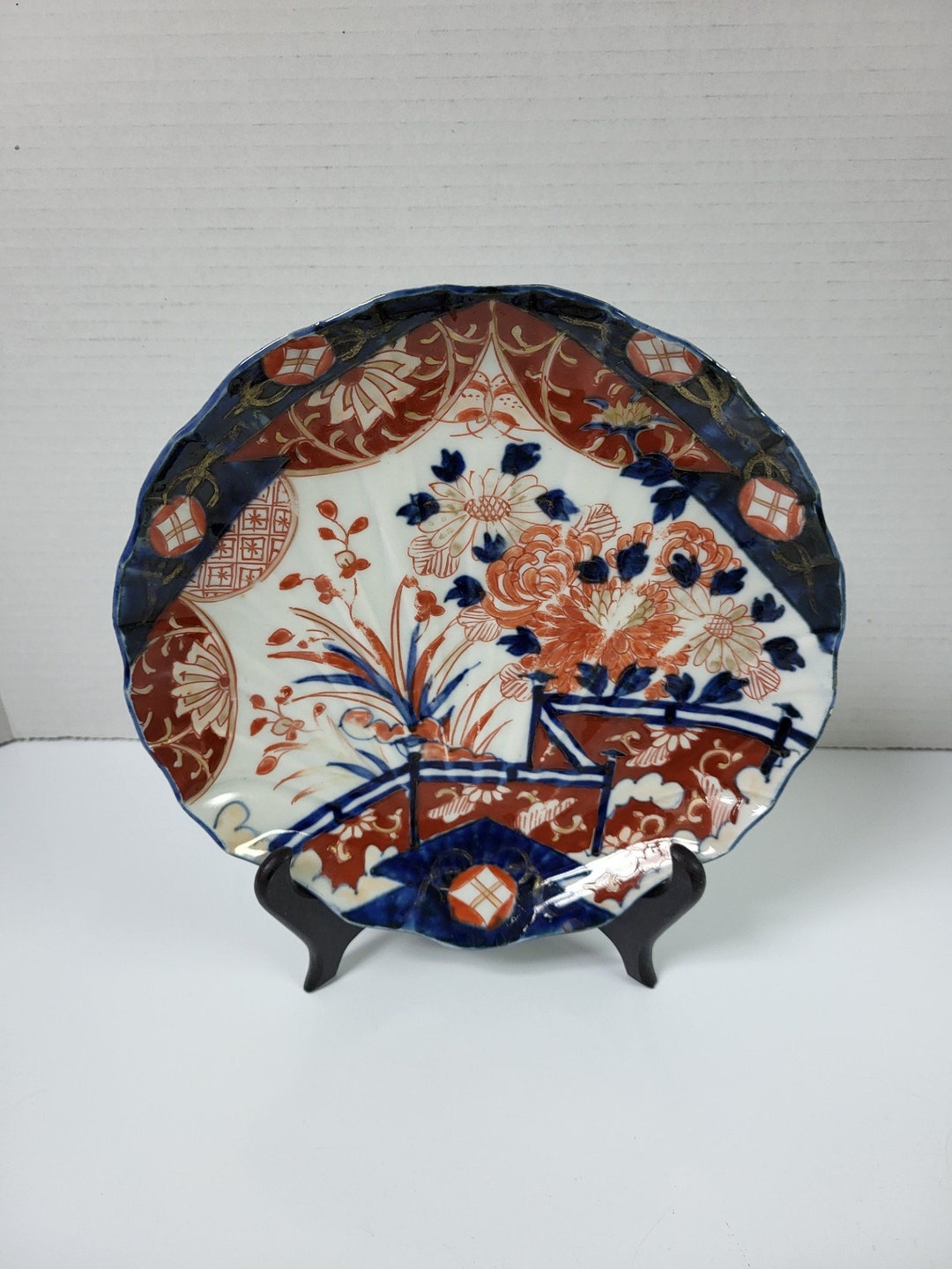 Antique Japanese Imari Scalloped Shell Plate - Etsy