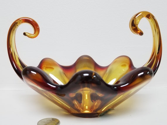 Altaglass Amber Art Glass - Etsy