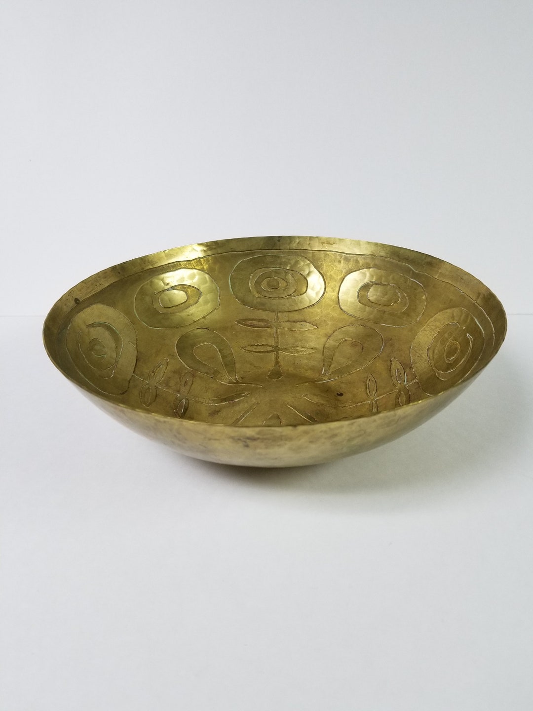 First Nations Artist Adolf Oetter Brass Bowl - Etsy