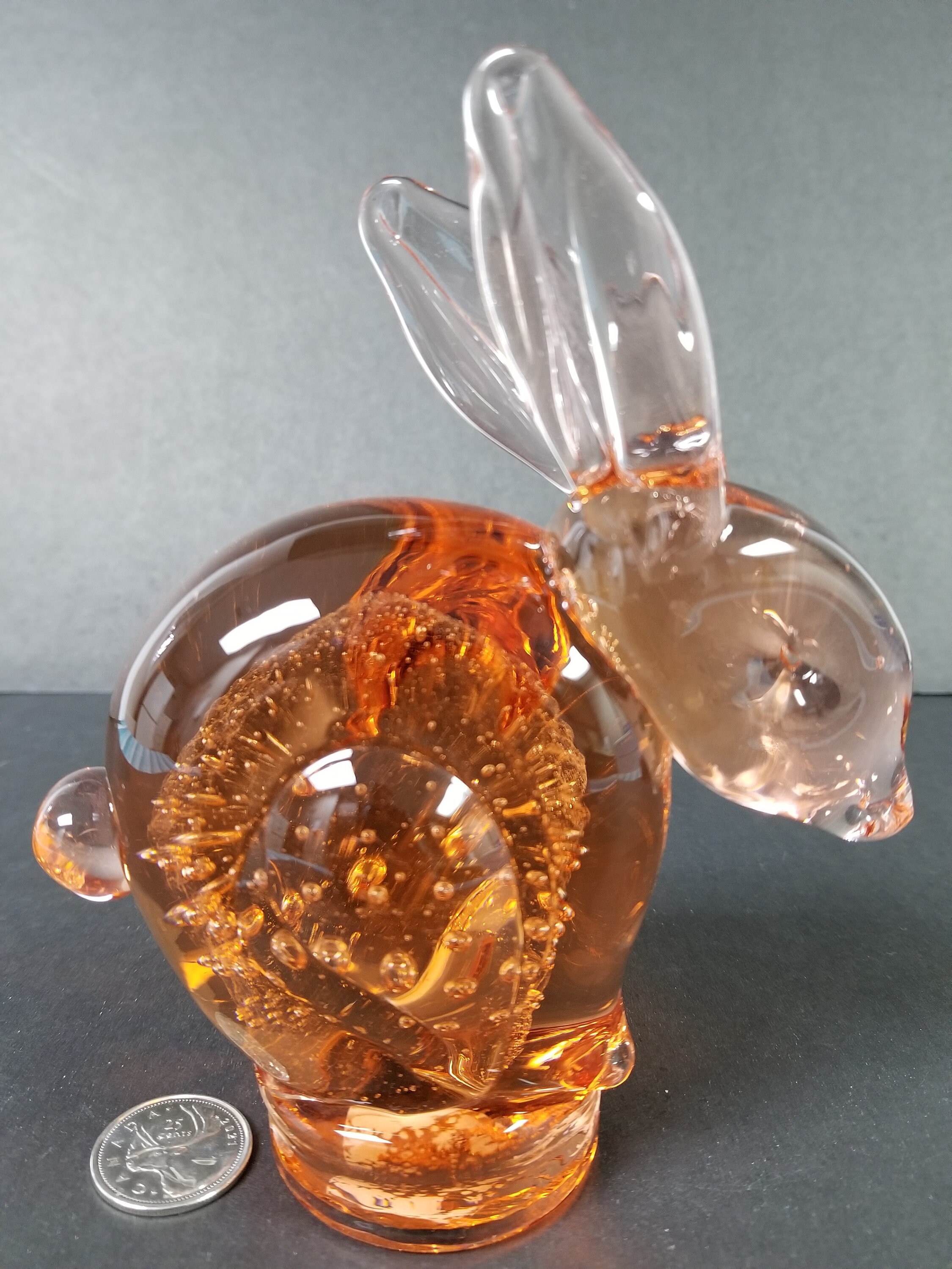 Altaglass Amber Rabbit Figurine/paperweight - Etsy