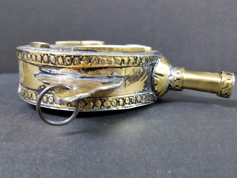 Vintage Moroccan Gunpowder Flask With Bone Inlay - Etsy