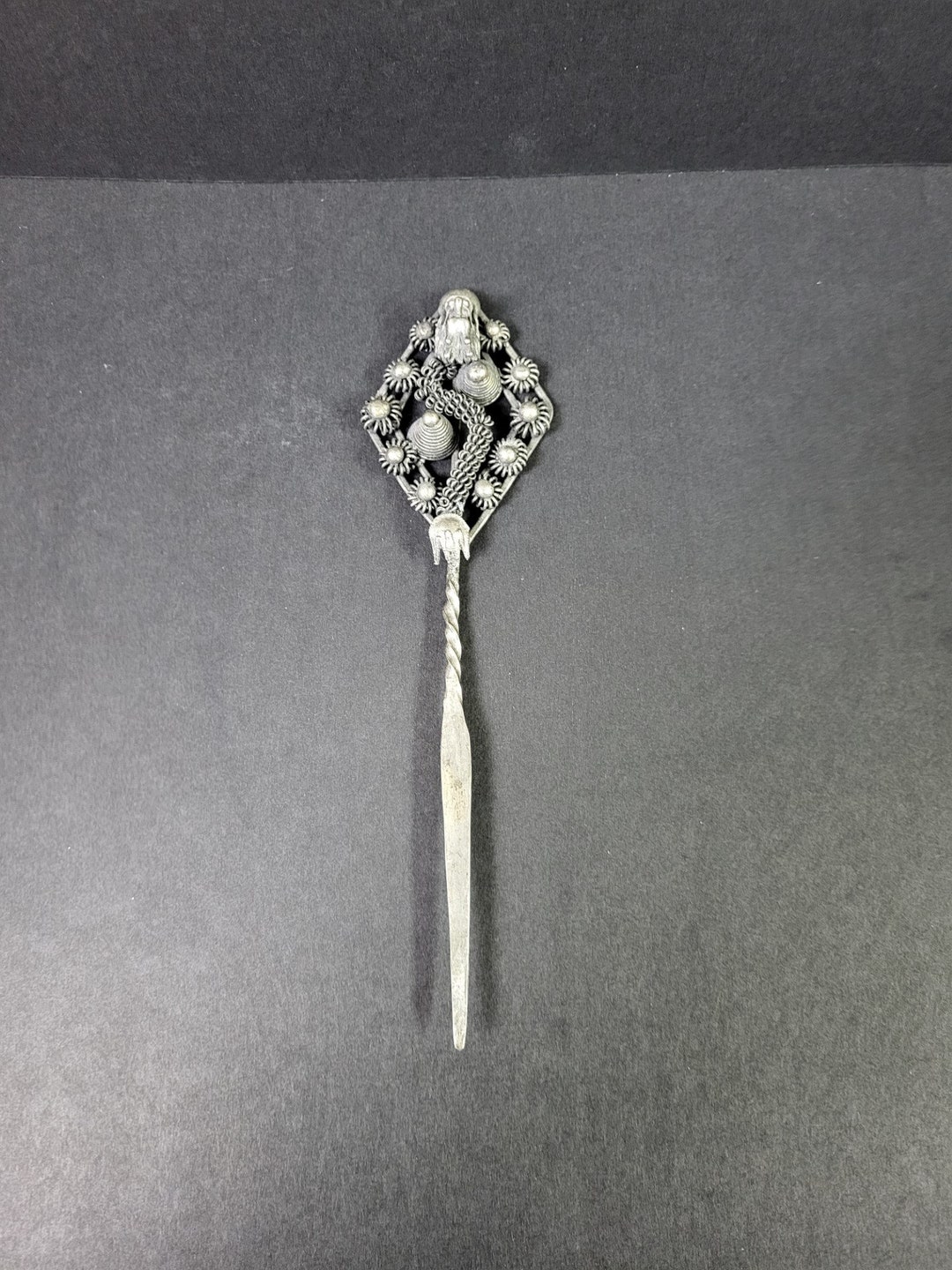 Antique Chinese Hmong Miao Tribal Silver Dragon Hairpin - Etsy