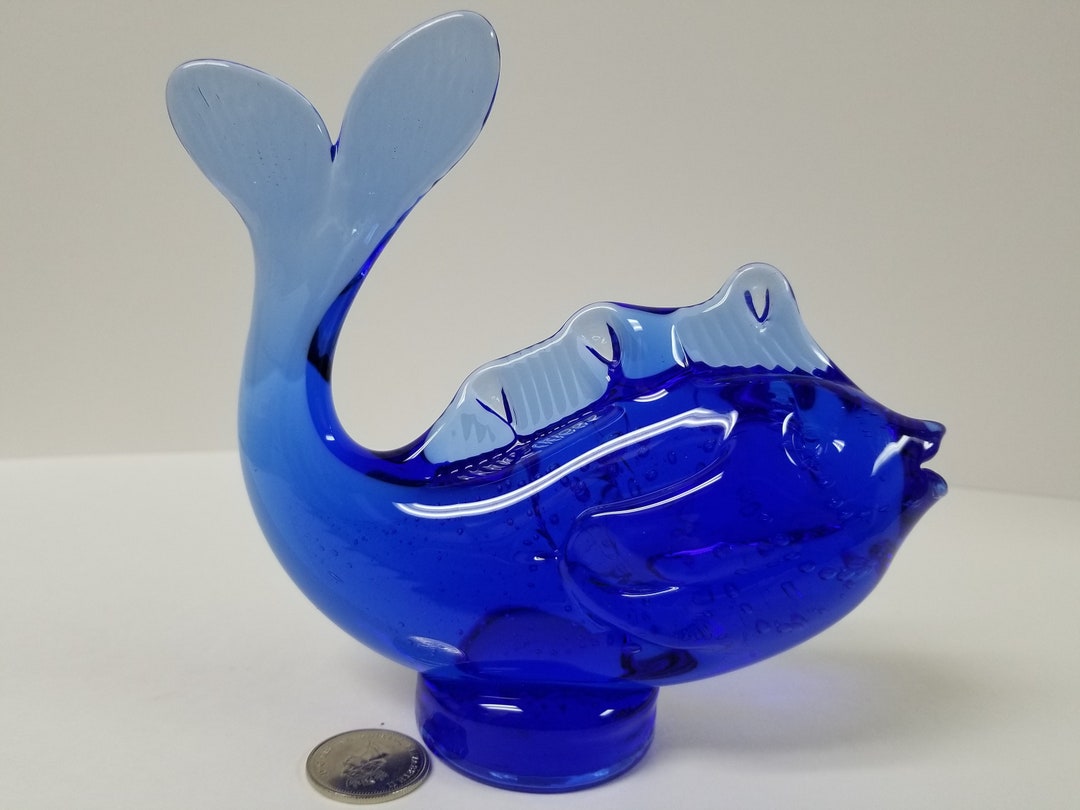 Altaglass Cobalt Blue Fish - Etsy