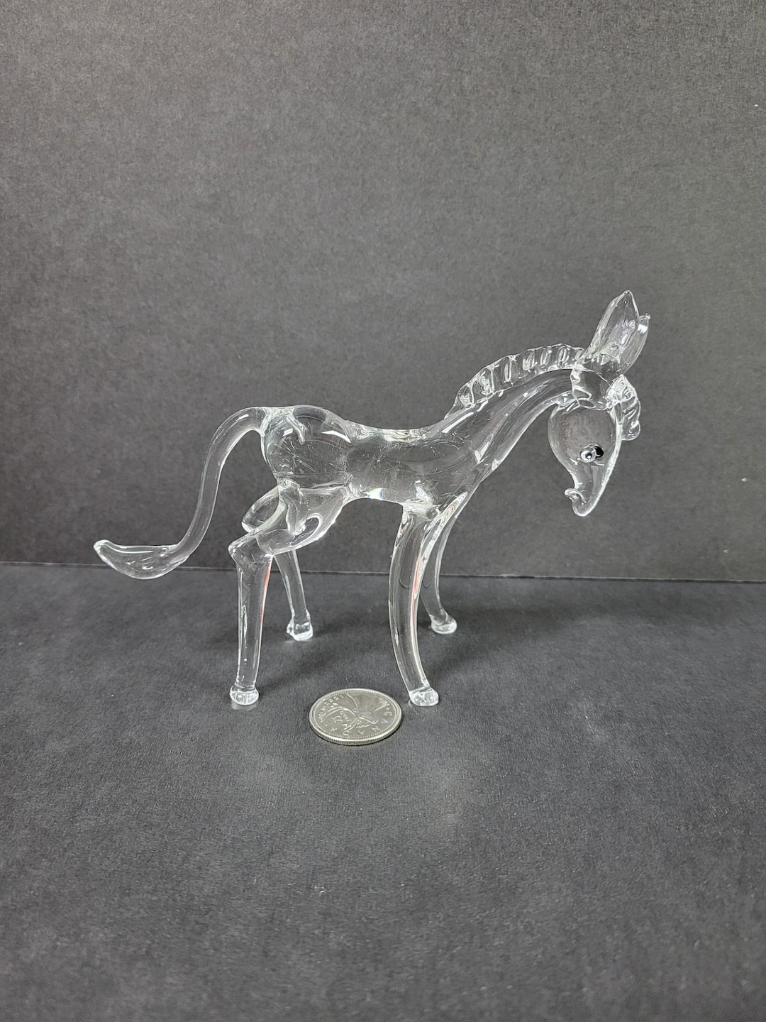 Altaglass Clear Glass Donkey - Etsy