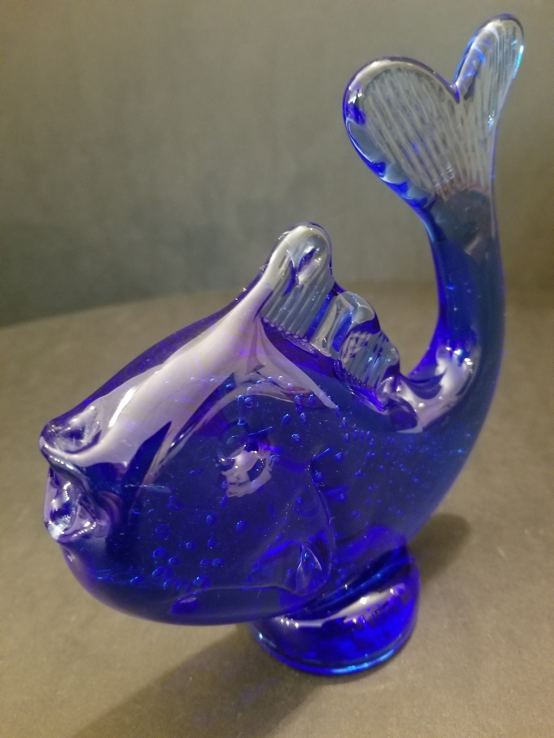 Altaglass Cobalt Blue Fish - Etsy