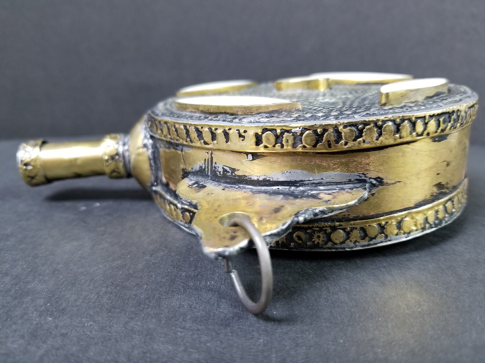 Vintage Moroccan Gunpowder Flask With Bone Inlay* - Etsy