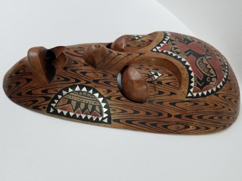 Malacca Malaysian Wood Tribal Mask - Etsy