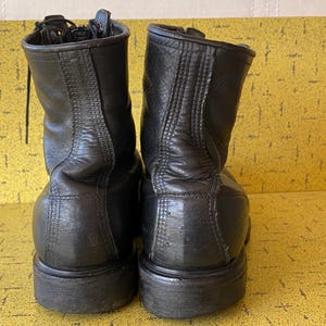 Red Wing 4473 Fire Fighter Boots Black Leather Vibram Soles Steel Toe ...